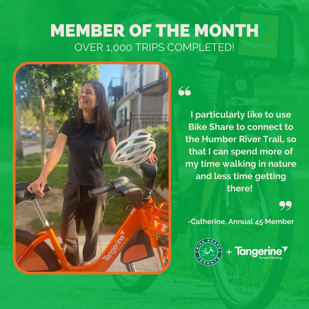 October Member of The Month - Bike Share Toronto | Bike Share Toronto